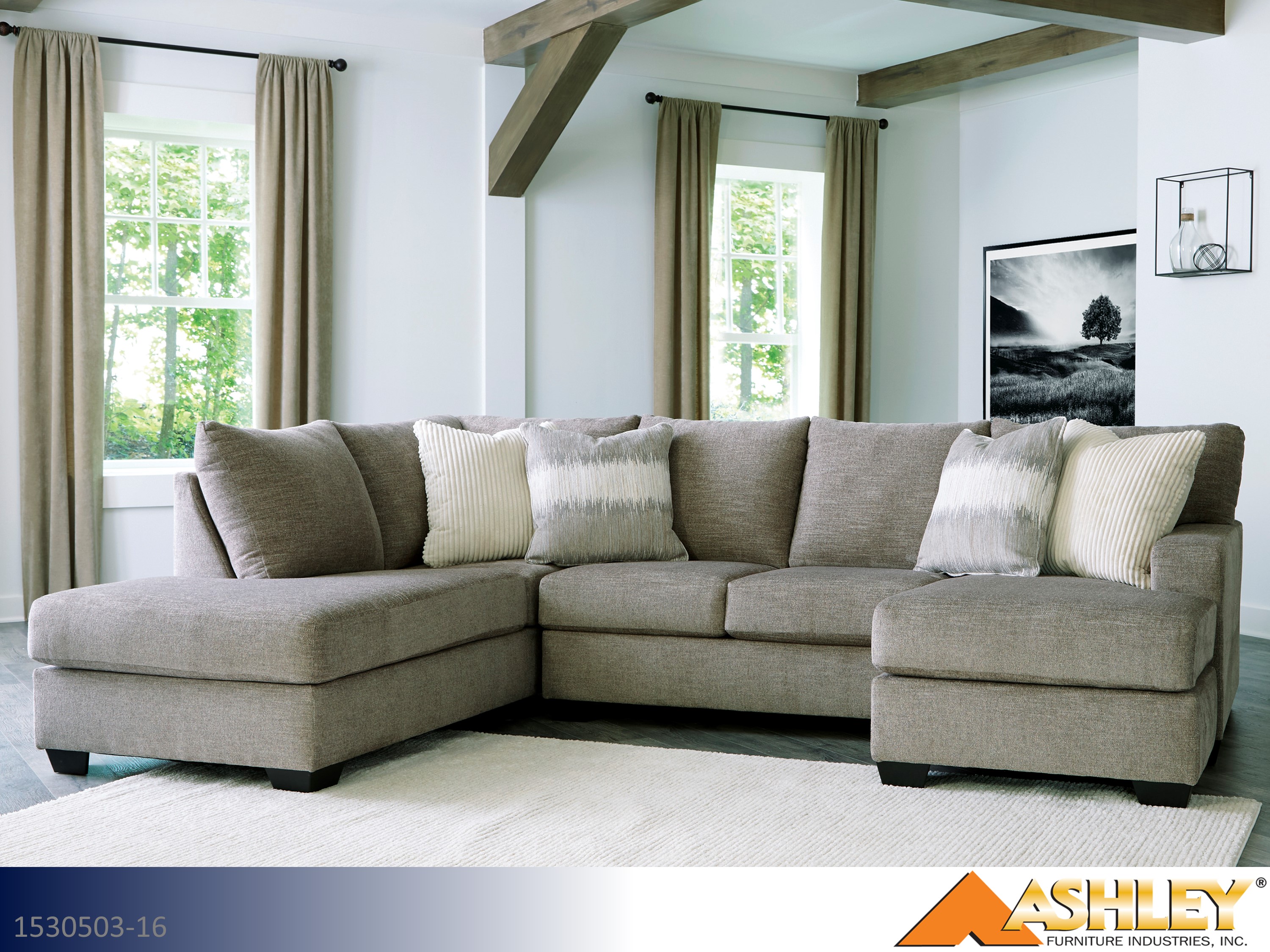 Ashley Creswell Stone Sectional (2 Piece Set) | RentMart