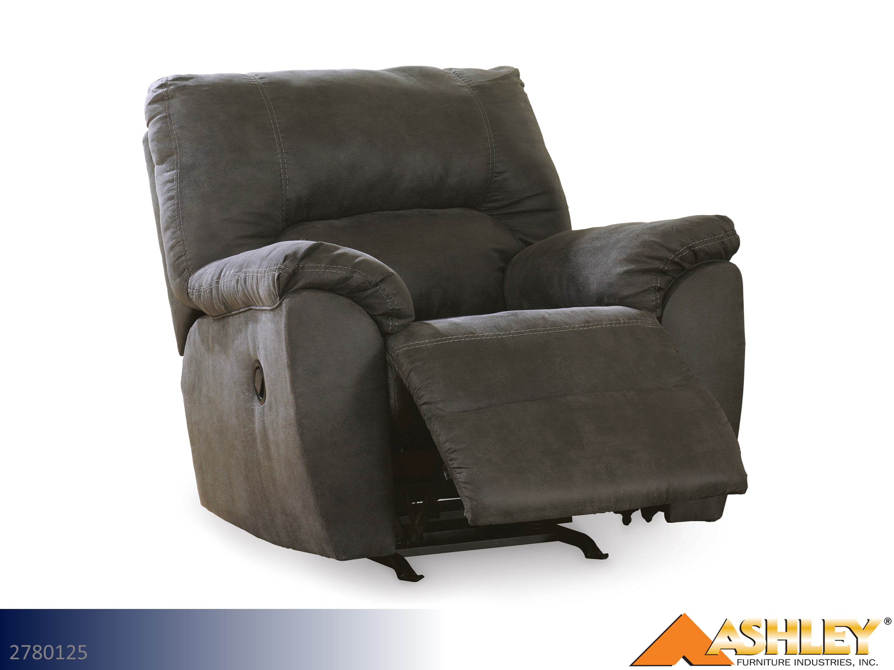 Ashley Tambo Pewter Recliner (Rocker) | RentMart