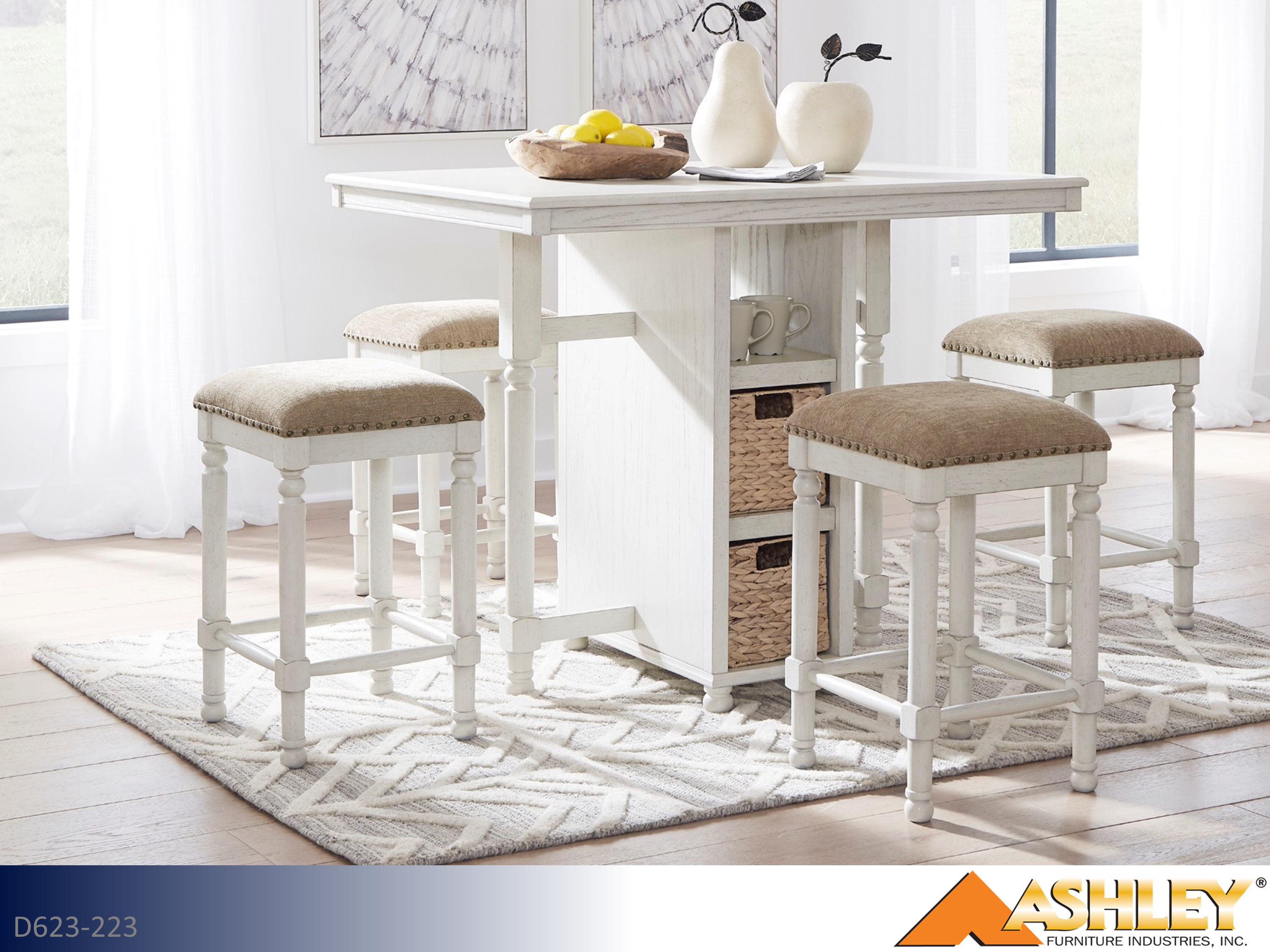 Ashley Robbinsdale Antique Dining Set | RentMart