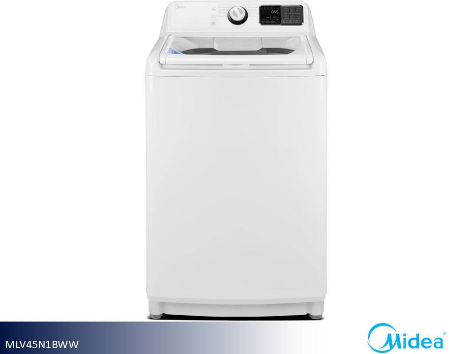 Midea High Efficiency with Agitator Top Load Washer - 4.5 Cu Ft (White ...