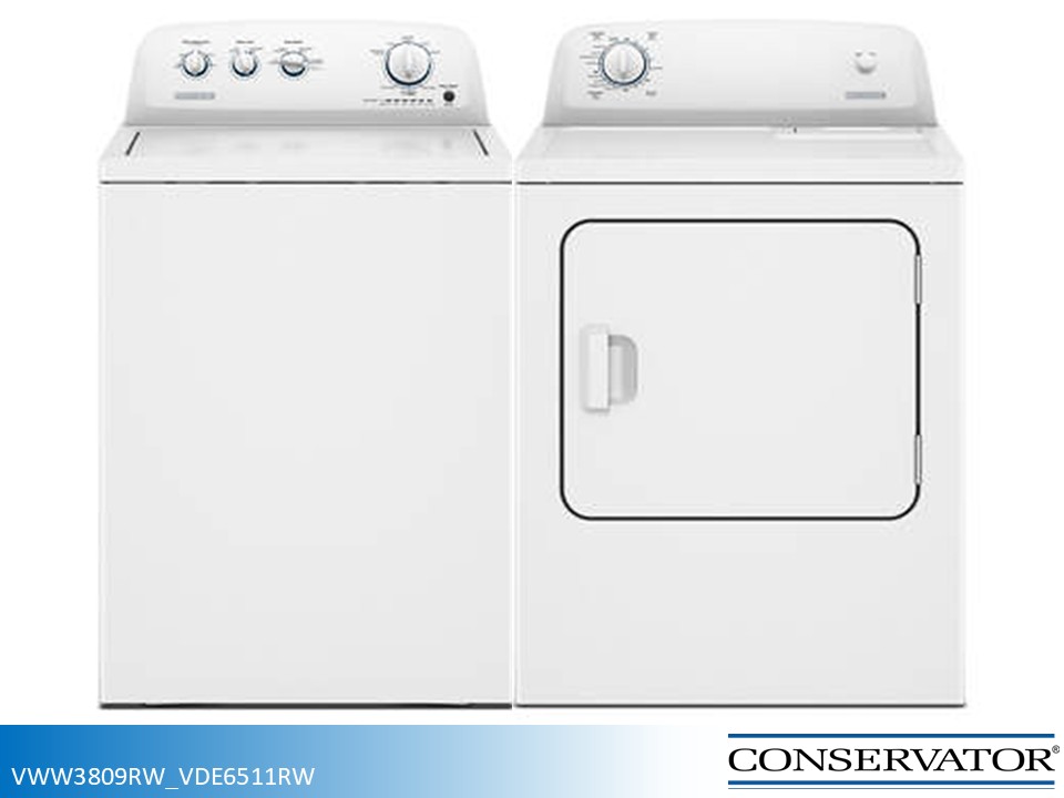 Crosley Conservator Top Load Washer & Electric Dryer Set - W: 3.8cf | D ...