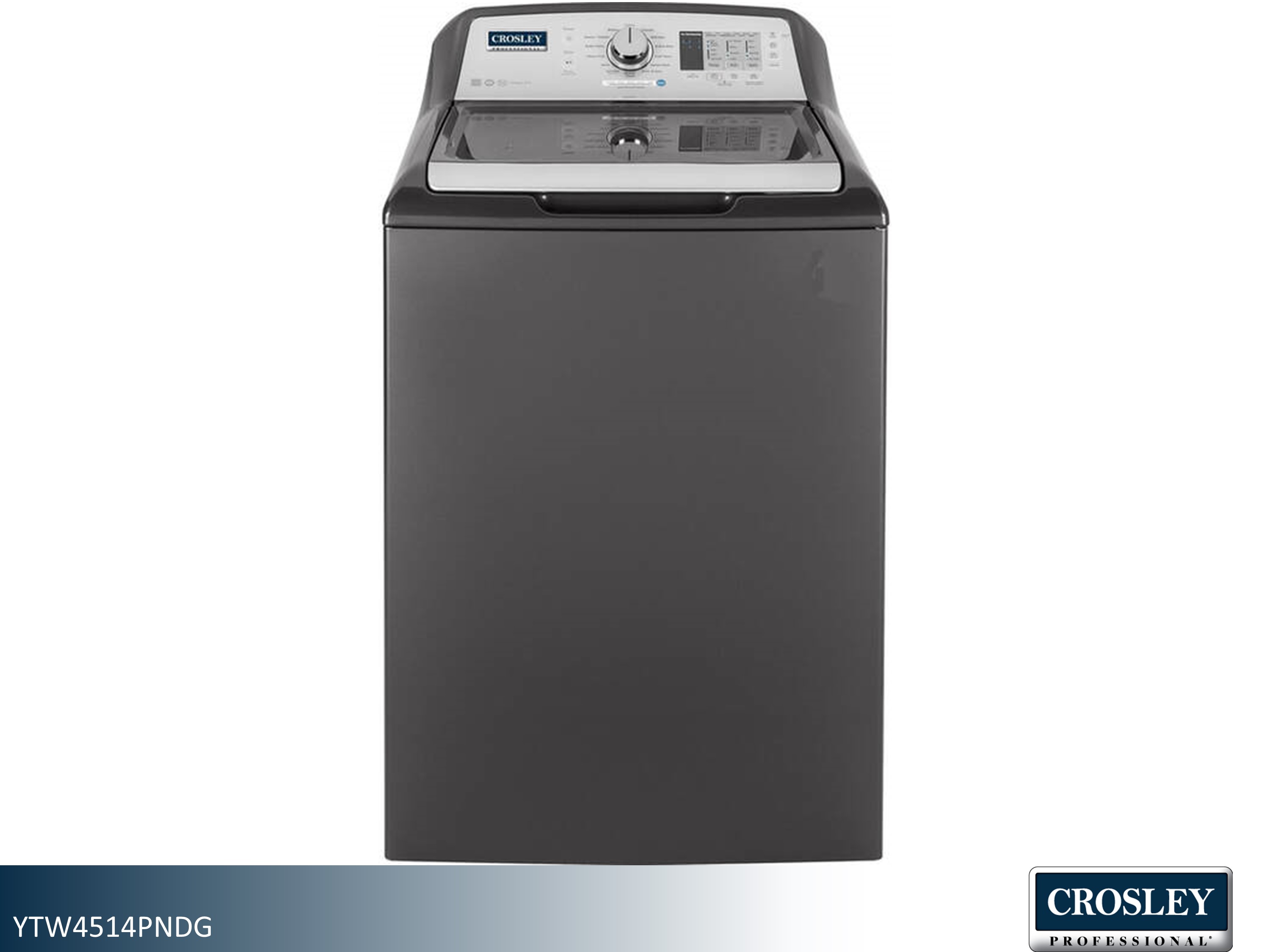 Crosley Professional 4.5 Cu Ft Top Load Washer (Diamond Graphite ...